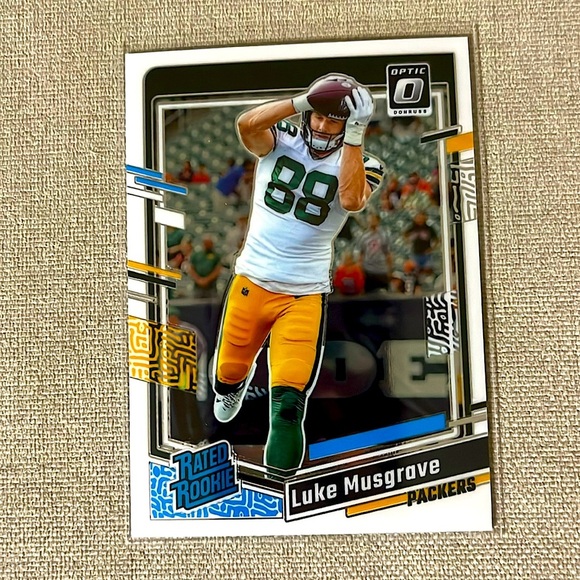 Panini | Other | Luke Musgrave Rookie 223 Panini Optic Green Bay ...